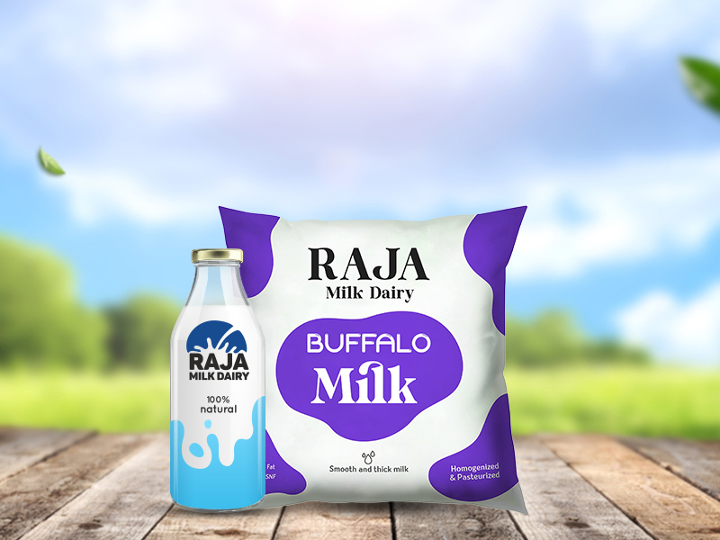 Organic Buffalo Milk - Raja Milk Diary, Erode